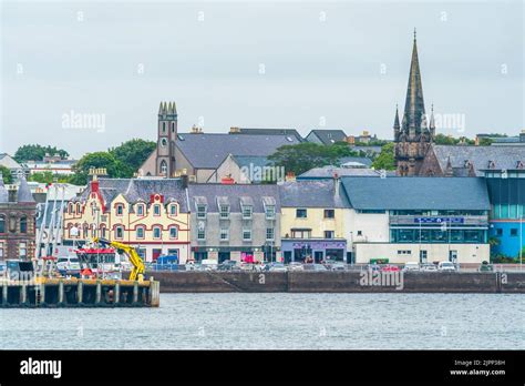 Stornoway Isle Of Lewis Scotland August View Of Harbour In