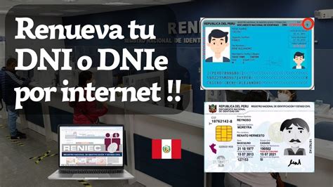 Renovar tu DNI por internet 2023 Perú YouTube