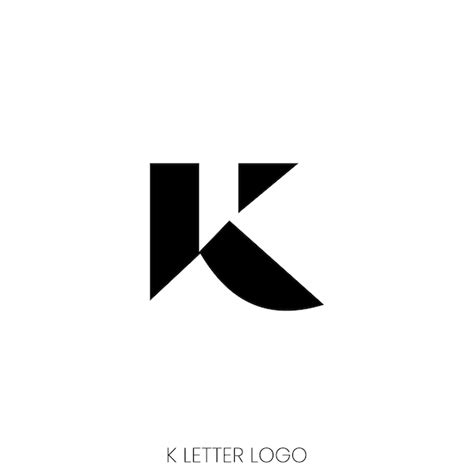 Logotipo Abstracto De La Letra K Vector Premium