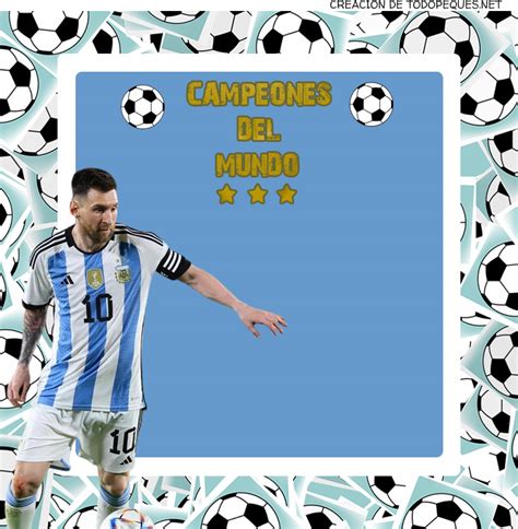 Kit Imprimible Argentina Campeon Mundial Todo Peques