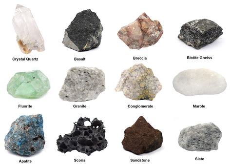 Rock Mineral Kit 12 Pieces Includes Metamorphic Igneous