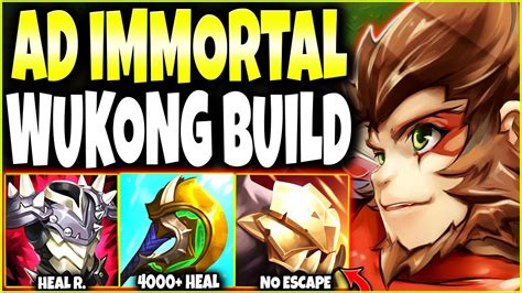 Meet The NEW OP AD IMMORTAL WUKONG BUILD DMG HEAL MOBILITY LoL