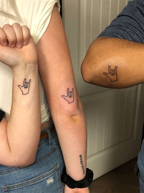 Sign Language I Love You Tattoo