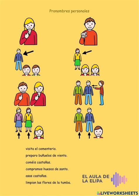 Pronombres Personales Online Exercise For Adultos Morfosintaxis
