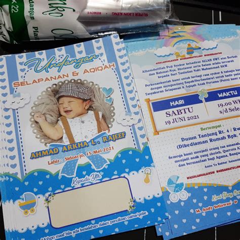 Detail Kartu Undangan Aqiqah Koleksi Nomer