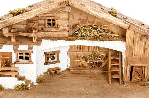 Große Weihnachtskrippe W11 Krippe Krippenstall Weihnachten Etsy