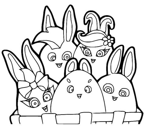 Dibujos De Personajes De Sunny Bunnies Para Colorear Para Colorear