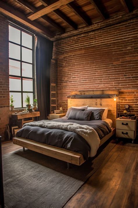 Industrial Bedroom Industrial Style Bedroom Brick Wall Bedroom