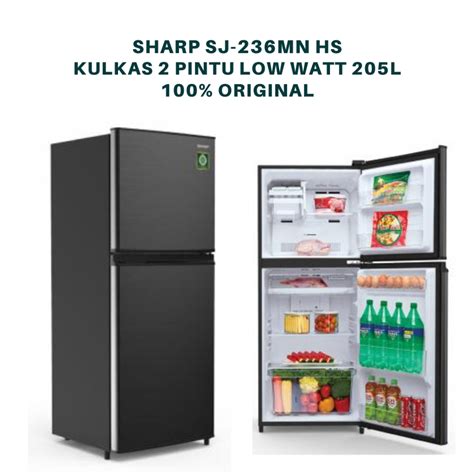 Jual Sharp Sj Mn Hs Kulkas Pintu Sharp Low Watt L Shopee