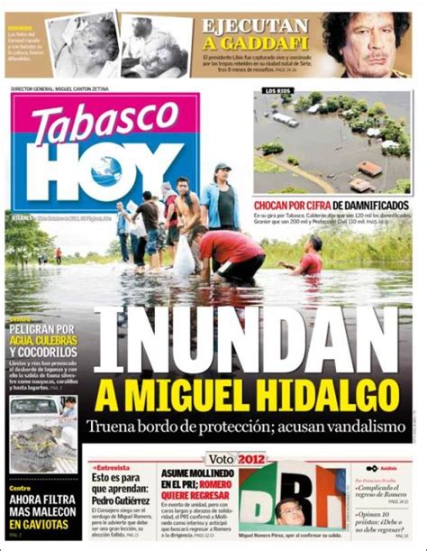 Peri Dico Tabasco Hoy M Xico Peri Dicos De M Xico Edici N De