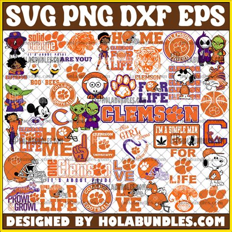 Clemson Tigers Bundle Svg Sport Svg Clemson Tigers Svg Tigers Svg