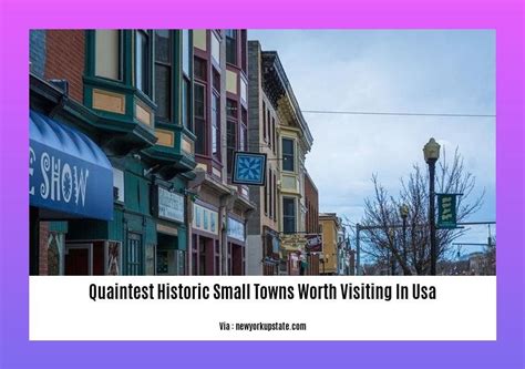 Top Quaintest Historic Small Towns Worth Visiting In The USA Night Box