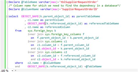 Teach TSQL With Circle Live How We Can Determine Table Column