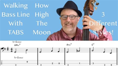 How To Create A Walking Bass Line How High The Moon Jazz Bass Line