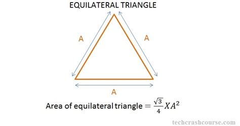 c program to calculate area of an equilateral triangle