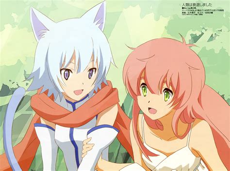 壁紙4089x3051人類は衰退しましたアニメ少女ダウンロード写真