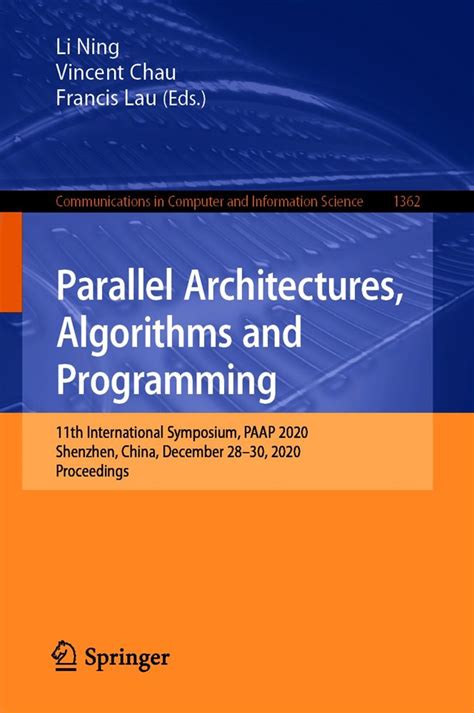 parallel architectures algorithms and programming