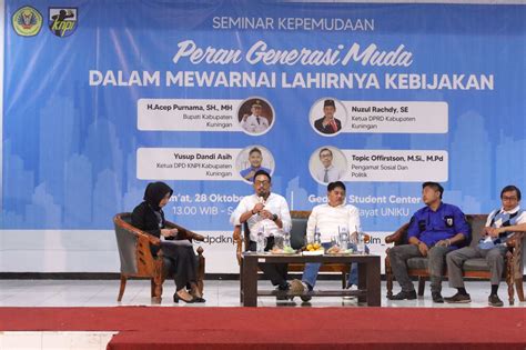 Jadi Pemateri Dalam Seminar Kepemudaan Wabup Ridho Sebut Pentingnya