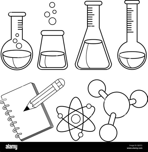 La Ciencia Y La Qu Mica Libro Para Colorear De Blanco Y Negro P Gina