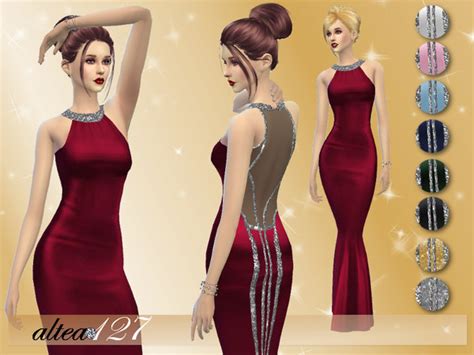 Long Mermaid Dress The Sims P Sims Clove Share Asia T Ng H P