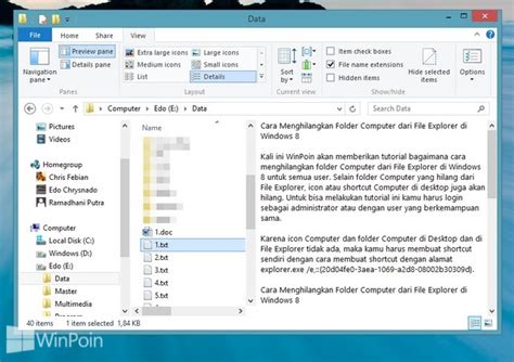 Cara Menampilkan Preview Pane Di Windows 7