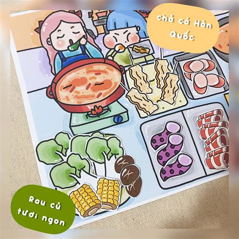 Review B Tranh T Ng T C C Ti N Xanh Ti M Buffet L U Tokbokki