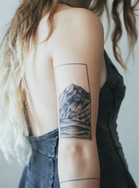 Top 74 Mountain Bicep Tattoo Best In Cdgdbentre