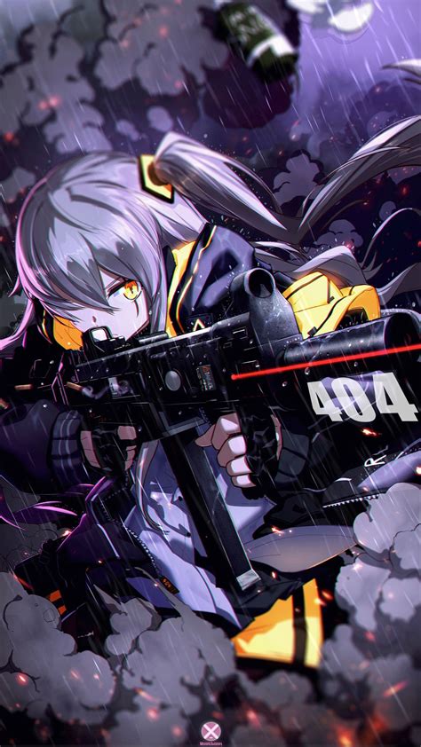 Girl With Weapon Anime Girls Weapon Ump45 Girls Frontline Girls Frontline Machine Gun