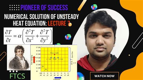 numerical solution of unsteady heat equation ftcs explicit method ftcs explicit