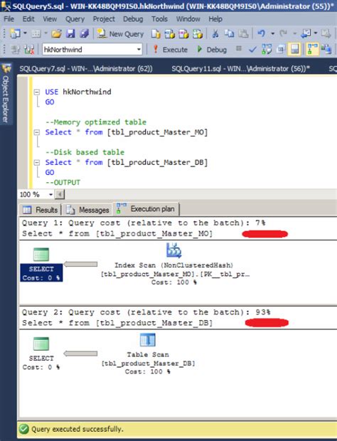 sql server hekaton disk based table vs memory optimized table performance sql server portal