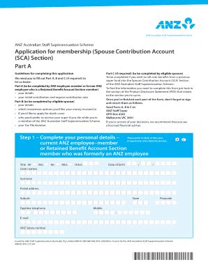 Fillable Online Application For Membership Spouse Contribution Account