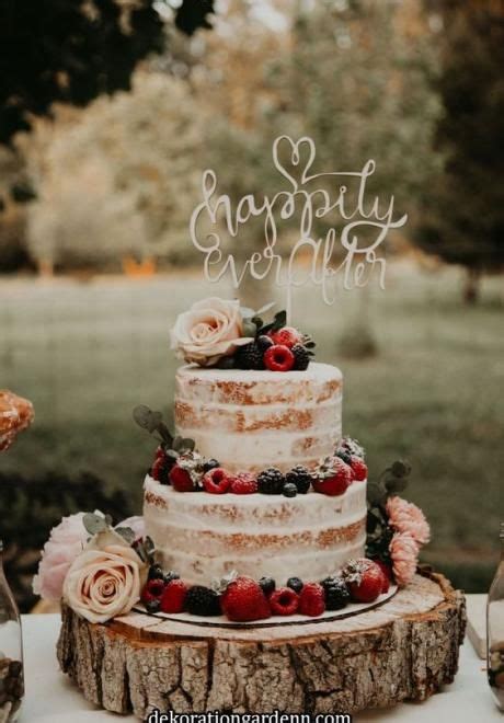 Beautiful Semi Naked Wedding Cakes Simple Wedding Cake Wedding