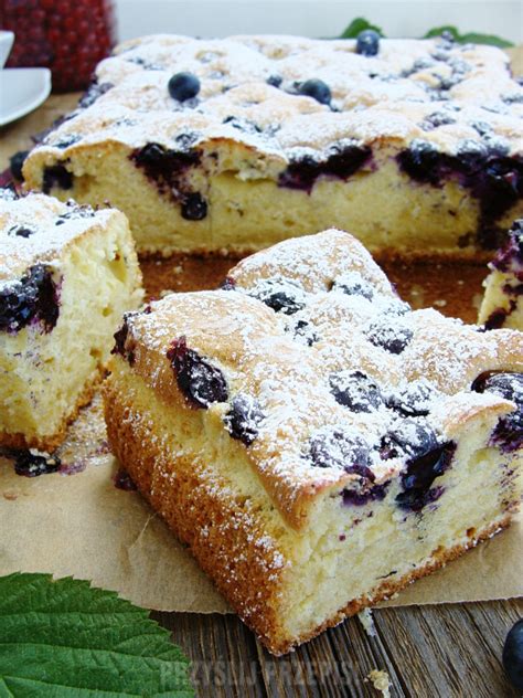 Ciasto jogurtowe z borówką amerykańską przepis PrzyslijPrzepis pl