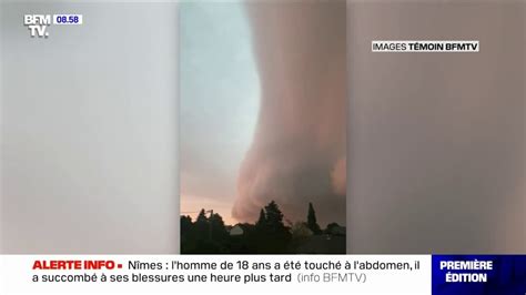 Un arcus filmé dans le ciel normand annonçant l arrivée des orages