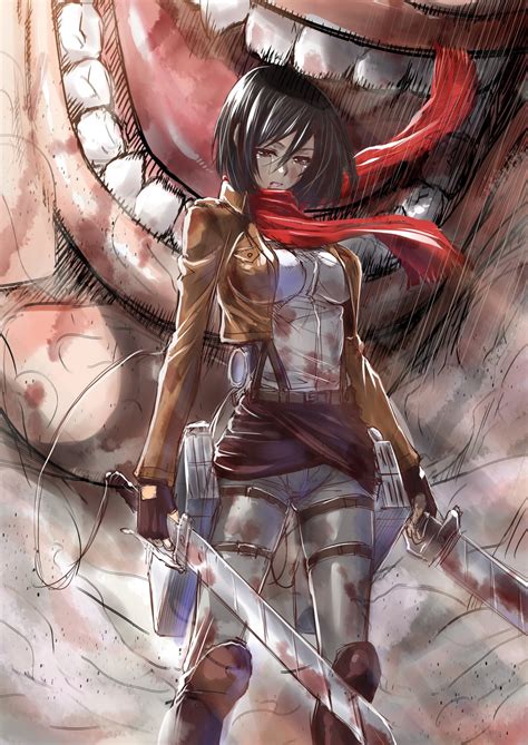 進撃の巨人ミカサアッカーマン 壁紙 tsundora