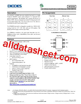 AP22908 Datasheet PDF Diodes Incorporated