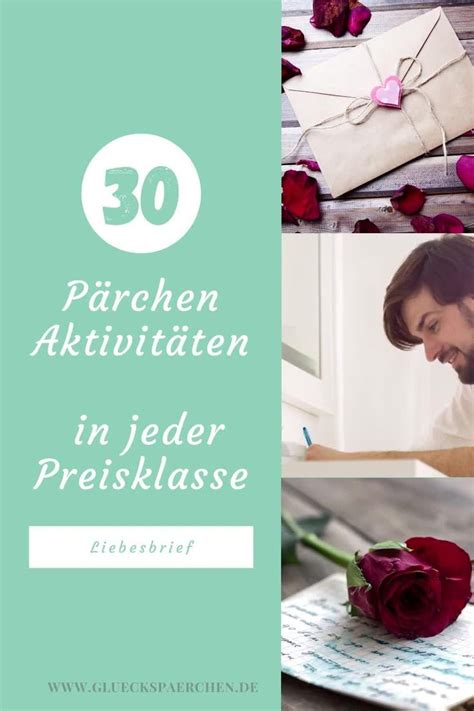 Ideen für Paaraktivitäten Liebesbrief schreiben Video Paar
