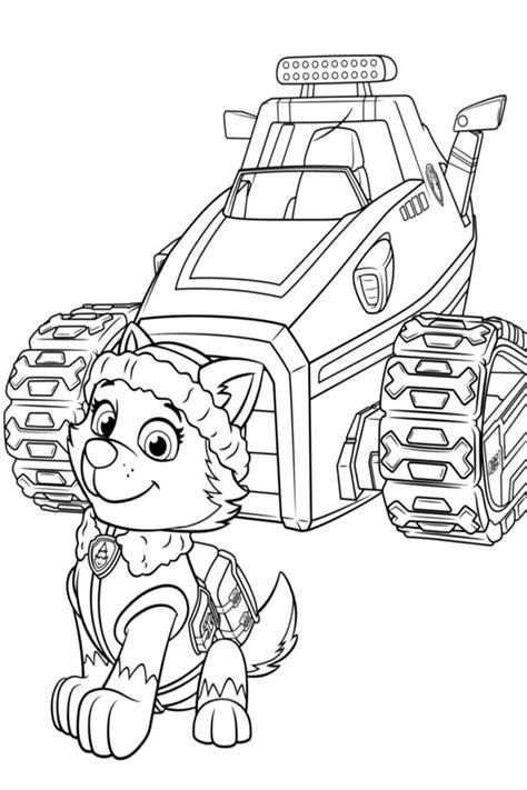 Patrulha Canina Para Colorir Paw Patrol Everest Paw Patrol Coloring
