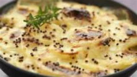 Gratin de pommes de terre à la moutarde