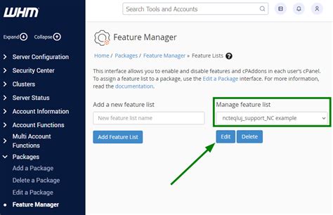 How To Manage Features In Whm Hosting Namecheap