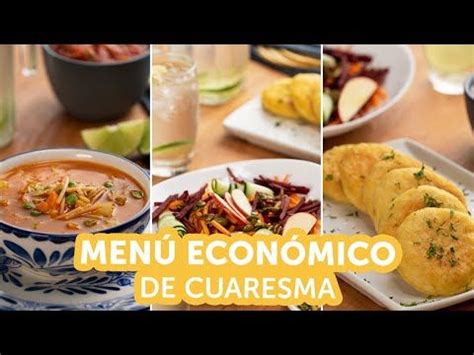 Menú Económico de Cuaresma Kiwilimón YouTube Recetario de comida