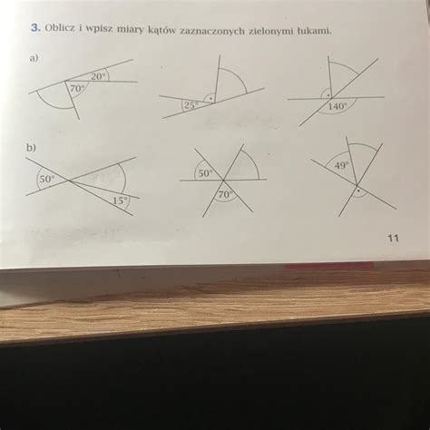 Oblicz I Wpisz Miary K T W Zaznaczonych Zielonymi Ukami Pomocy Pls