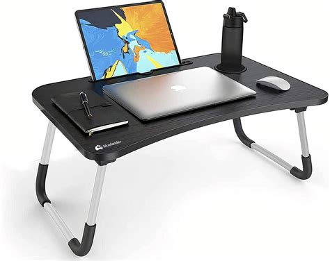 Bluelander Mesa Plegable Para Laptop De Madera Escritorio Para Cama