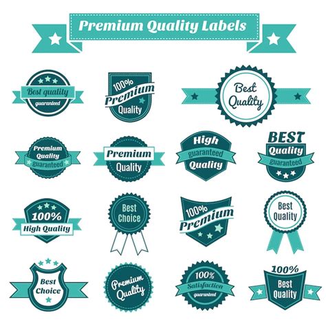 Colección de etiquetas de calidad premium Vector Premium Download