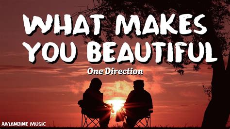 One Direction What Makes You Beautiful Lyrics Youtube