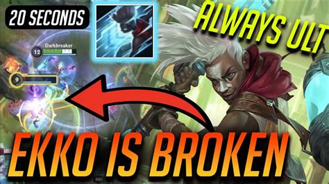 WILD RIFT EKKO JUNGLE NEW BROKEN BUILD BEST AP JUNGLER NEW
