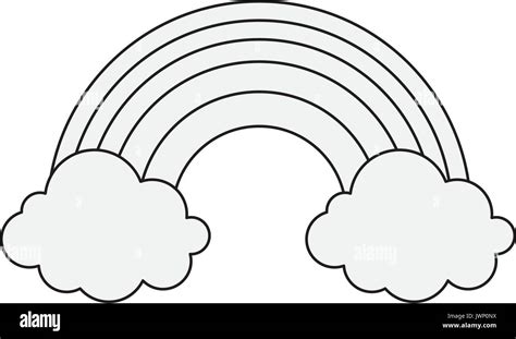 Arcoiris Para Colorear Con Nubes Desenhos Para Colorir Ariel