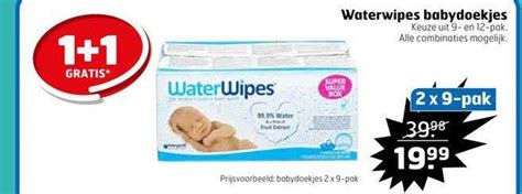 Waterwipes Babydoekjes 1 1 Gratis Aanbieding Bij Trekpleister 1Folders Nl