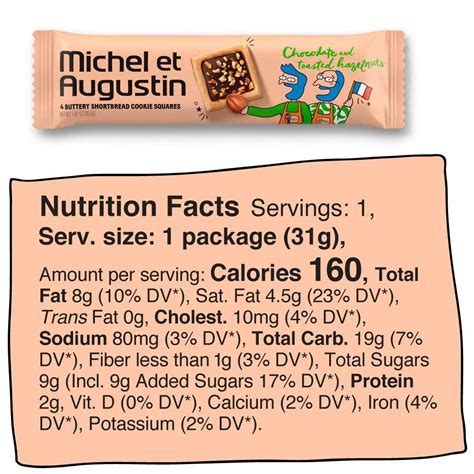 Michel Et Augustin Gourmet Chocolate Cookie Squares Individually