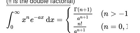 Int 0 Infty X N E Ax Dx Math Solves Everything